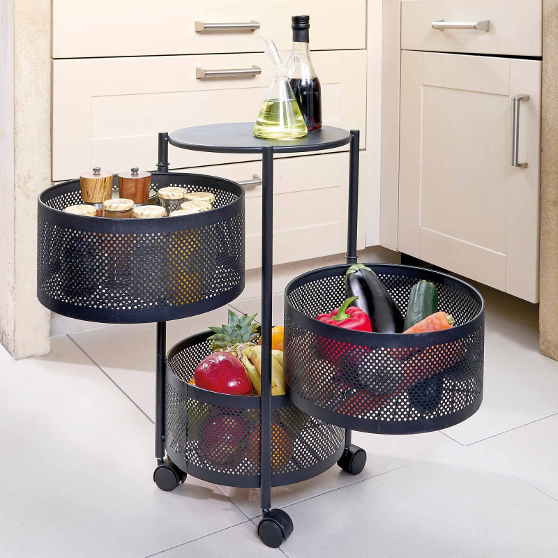 Desserte 3 paniers mobiles | Sédao